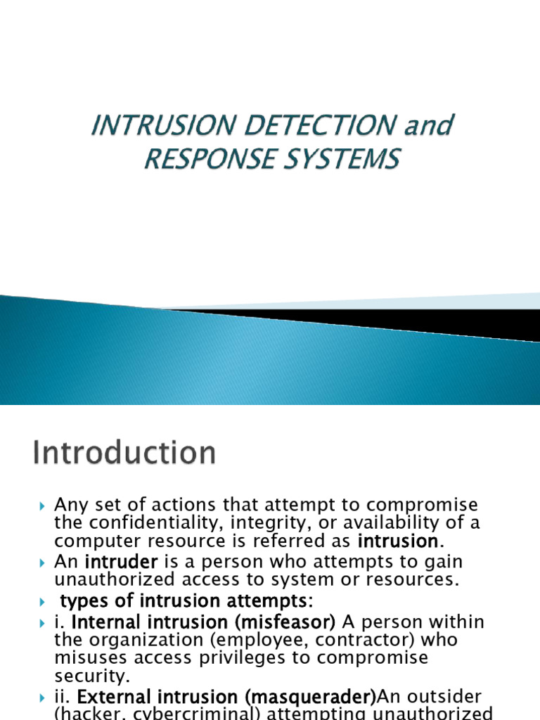 Intrusion Detection Systems | PDF | Computer Network | Security