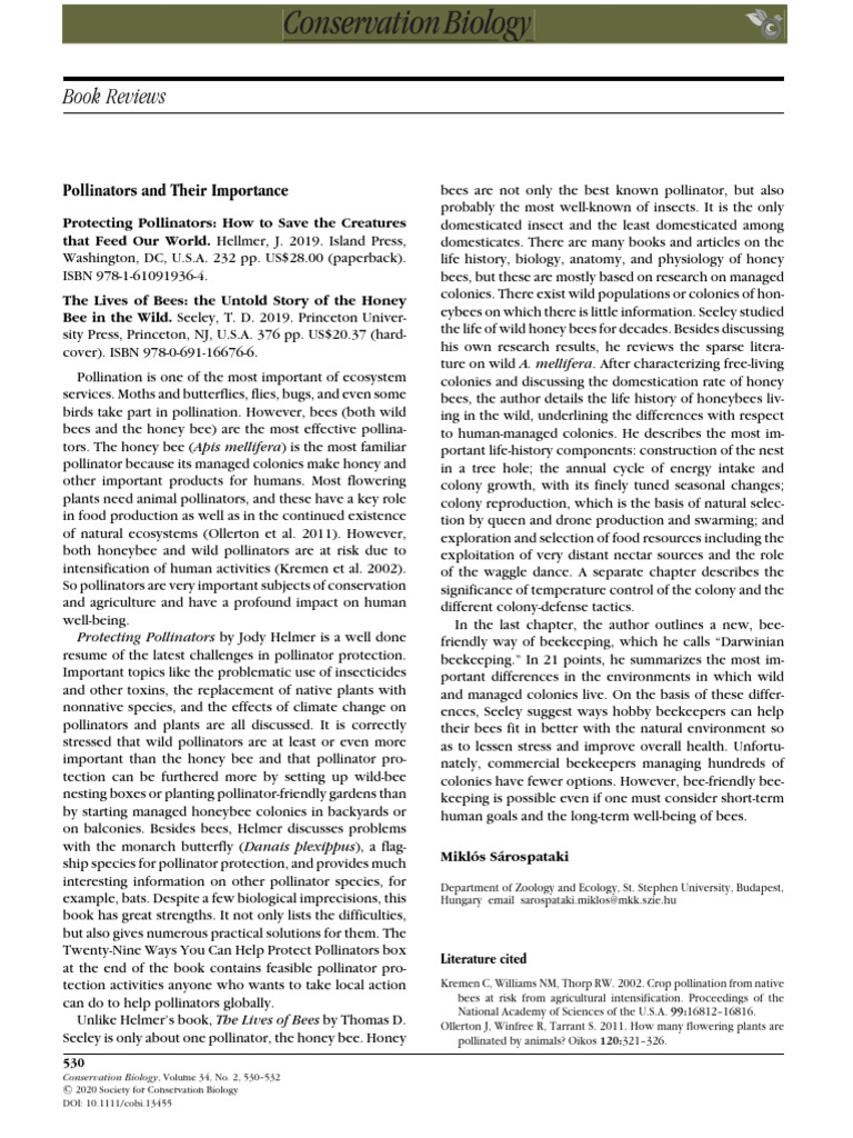 Pollinators_and_Their_Importance | PDF | Pollinators | Bees