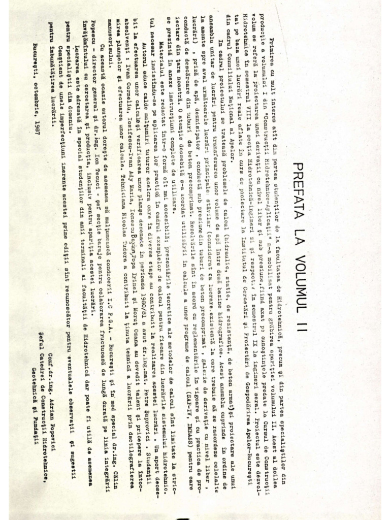 Constructii Hidrotehnice. Indrumator pro - Popovici Adrian | PDF