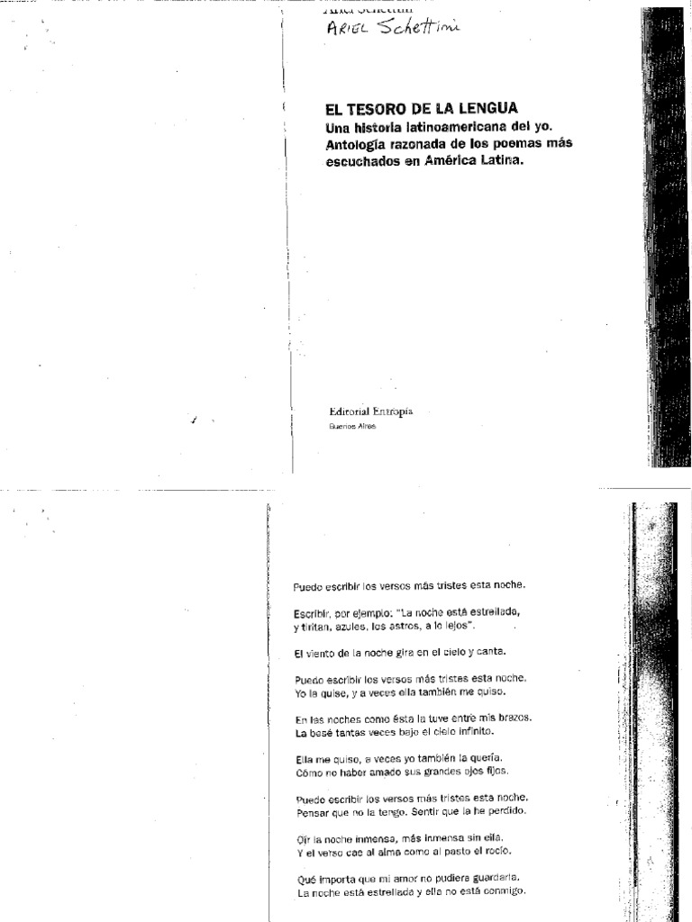 Schettini, Ariel, El Tesoro de La Lengua, Buenos Aires, Entropía, 2009 ...