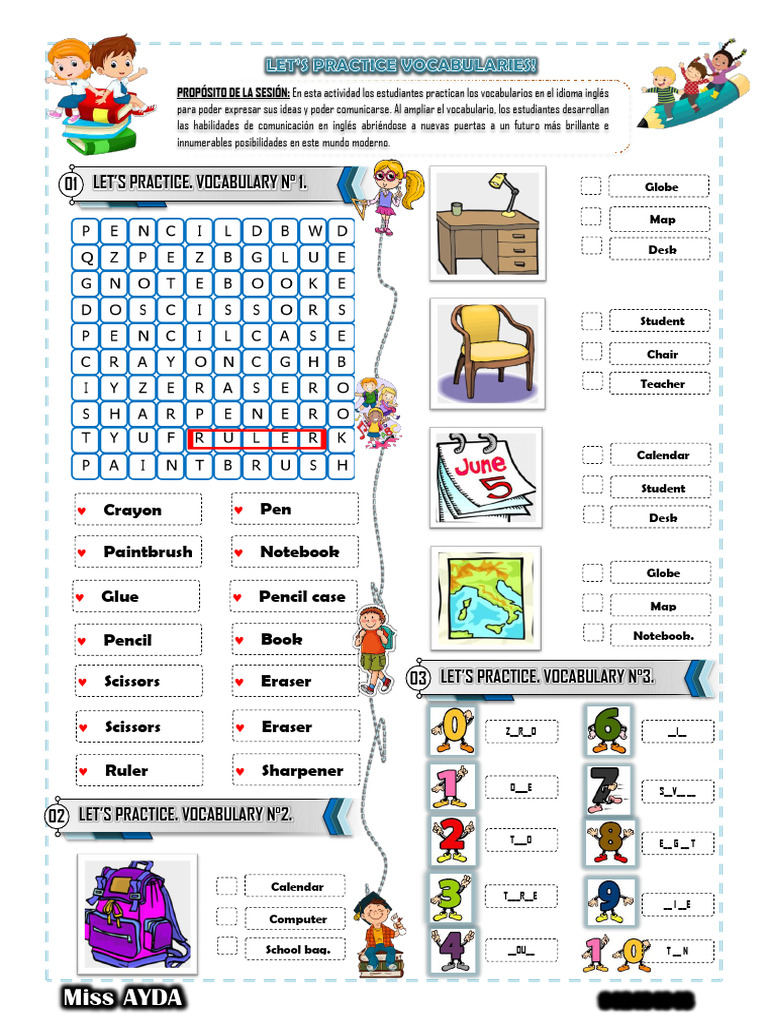 Práctica de Vocabulario en Inglés | PDF | Léxico | Lingüística