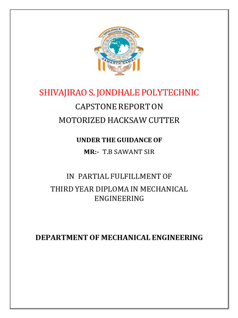 Motorized Hacksaw Cutter - New | PDF | Solar Power | Photovoltaics