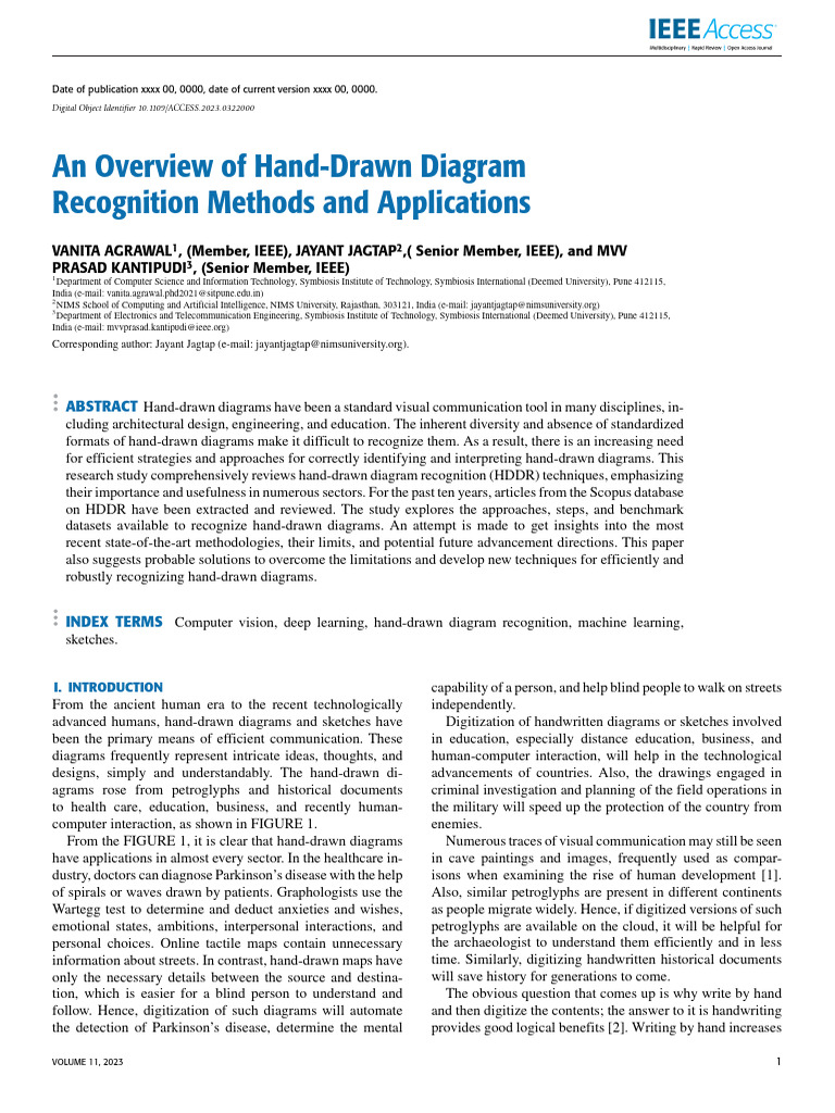 An Overview of Hand-Drawn Diagram Recognition Meth | PDF | Information ...