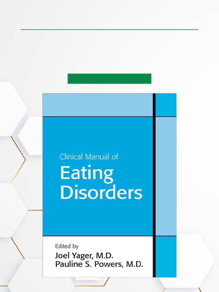 Clinical Manual for Eating Disorders | PDF | Eating Disorder | Anorexia ...