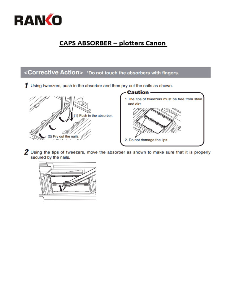 CAPS Absorber - Plotters Canon | PDF