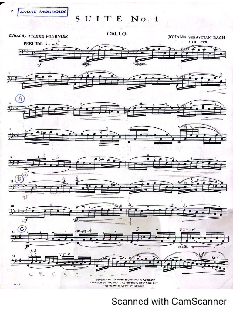 Ja Bach Suite1 | PDF