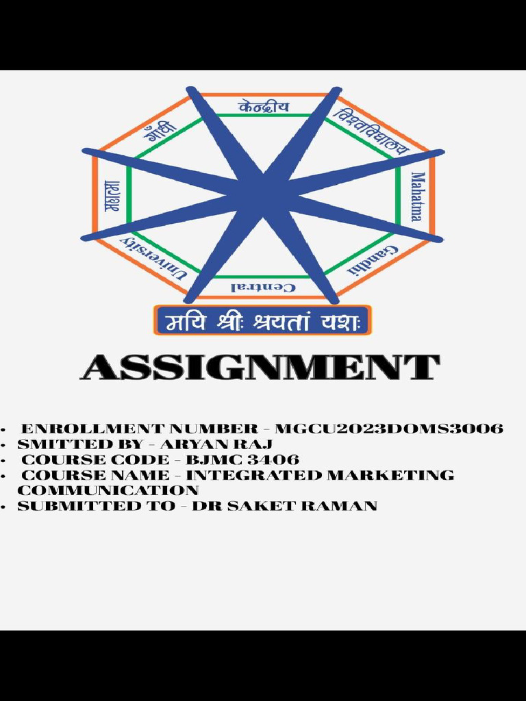 IMC Assignment With Cover | PDF | Marketing Communications | Brand