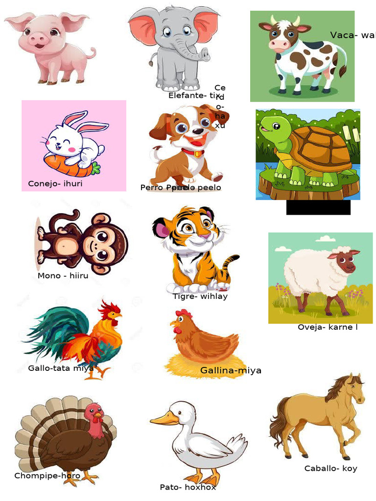 Animales en Xinka | PDF