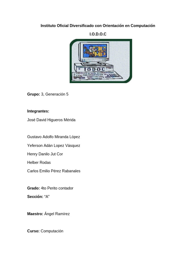 Quinta Generación de La Computadora David | PDF | Inteligencia ...