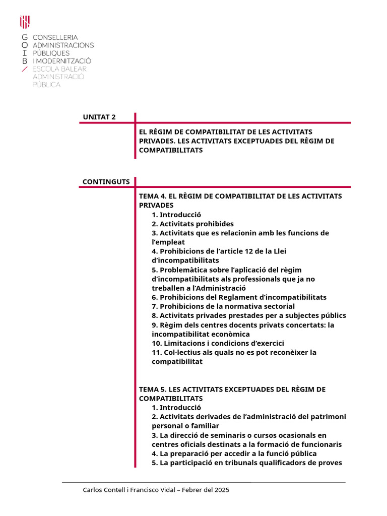02 UNITAT 2. ACTIVITATS PRIVADES_2025 | PDF