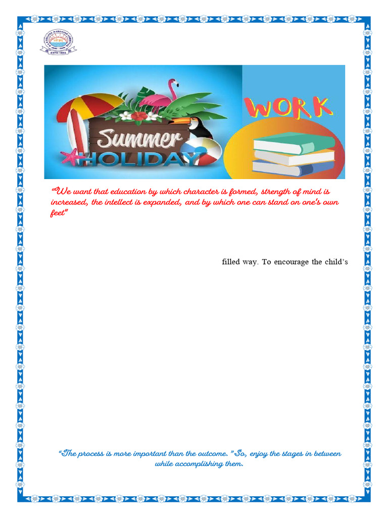 CLASS VIII SUMMER HOLIDAY H0MEWORK 2025=26 | PDF | Poetry | Homework