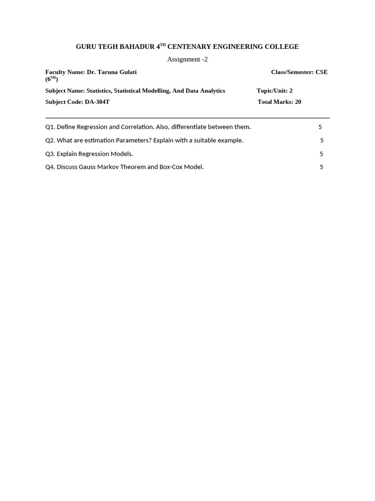 Assignment 2 SSDMA | PDF