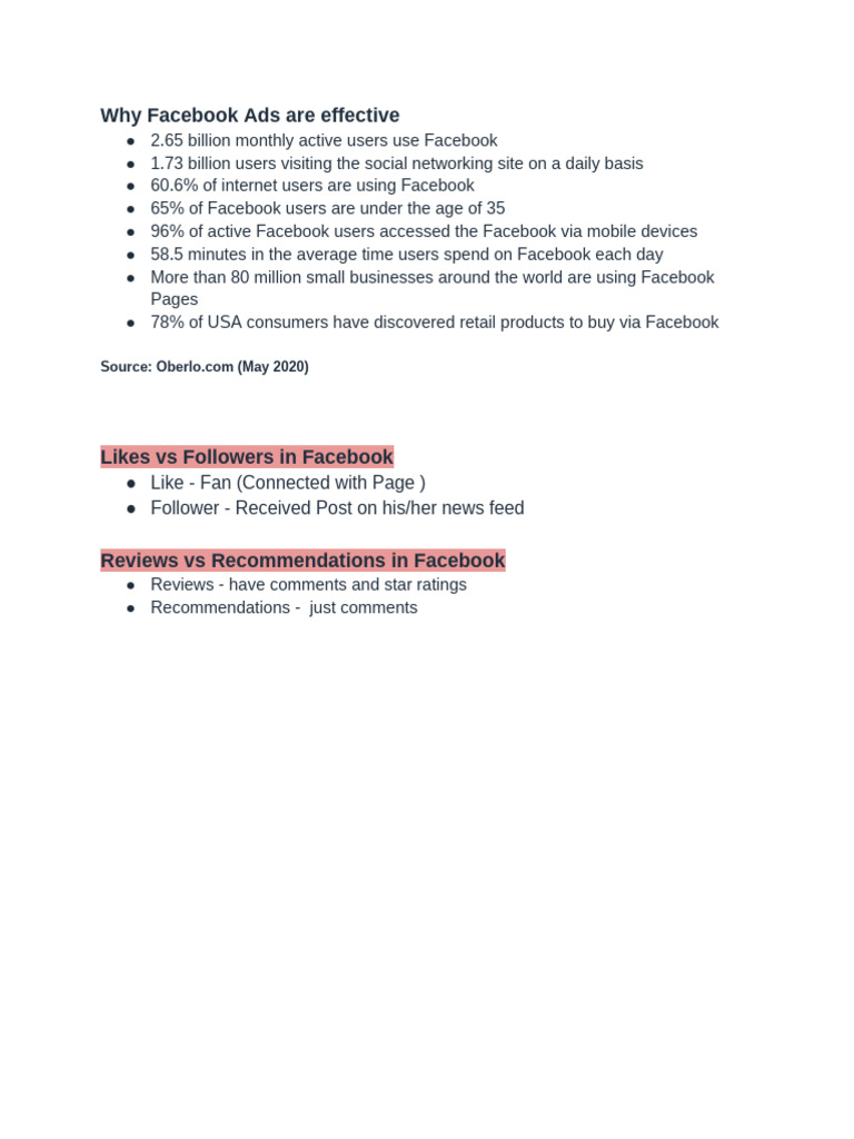 Introduction To Facebook Ads | PDF | Facebook | Cyberspace