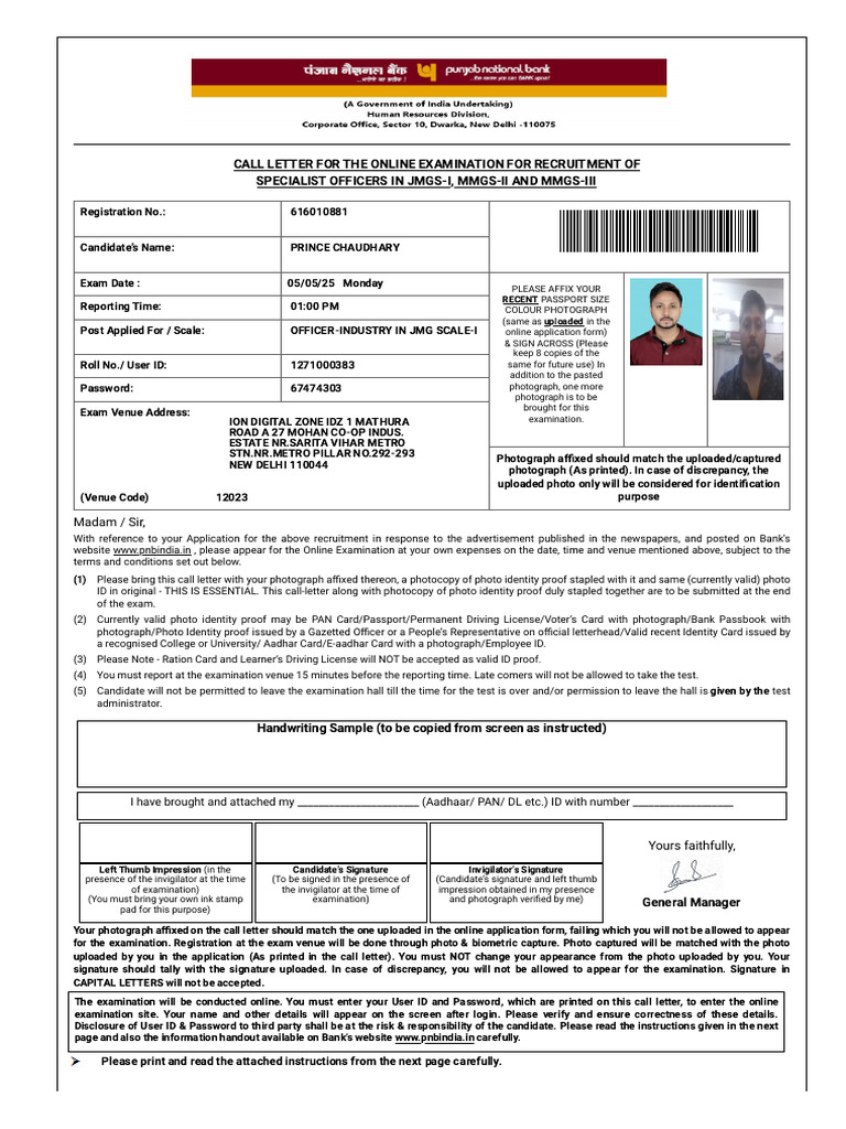 Recruitment As Specialist Officers | PDF | Identity Document | Driver's ...