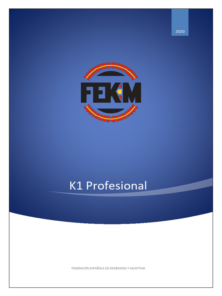 Reglas FEK Pro K1 2020 | PDF | Árbitro | Guante