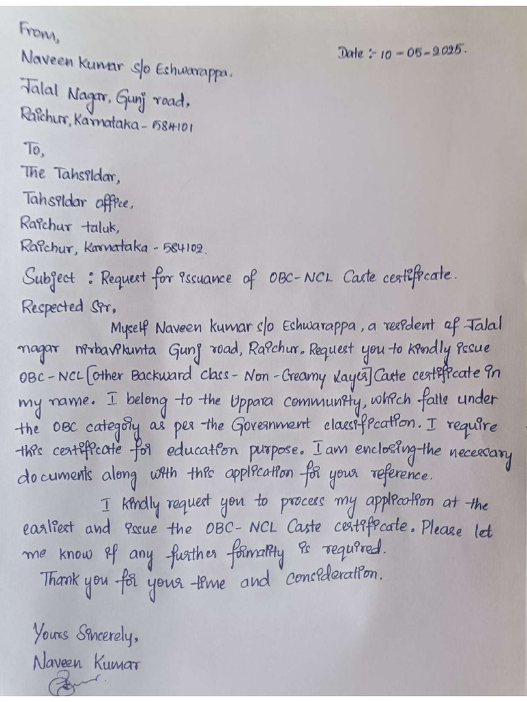 Self Declaration Letter-Compressed | PDF