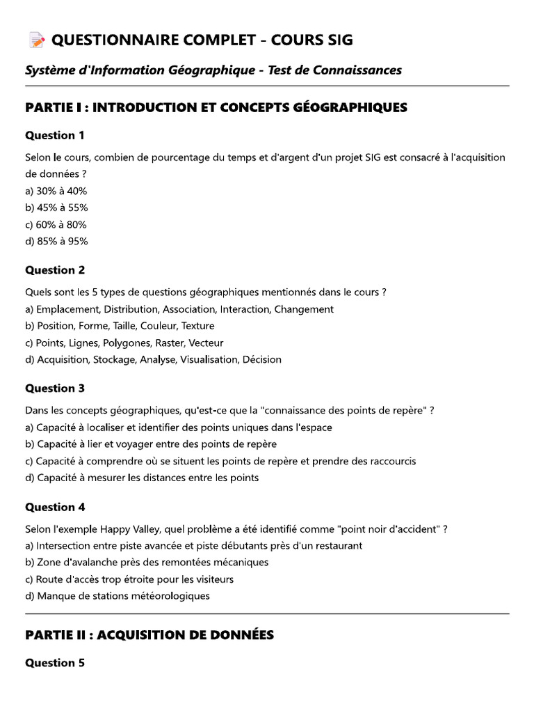 QCM | PDF