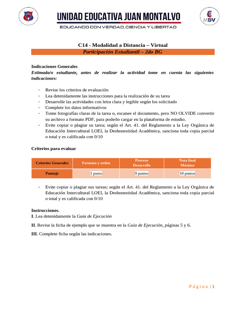 Tarea - 2DO BG PE | PDF