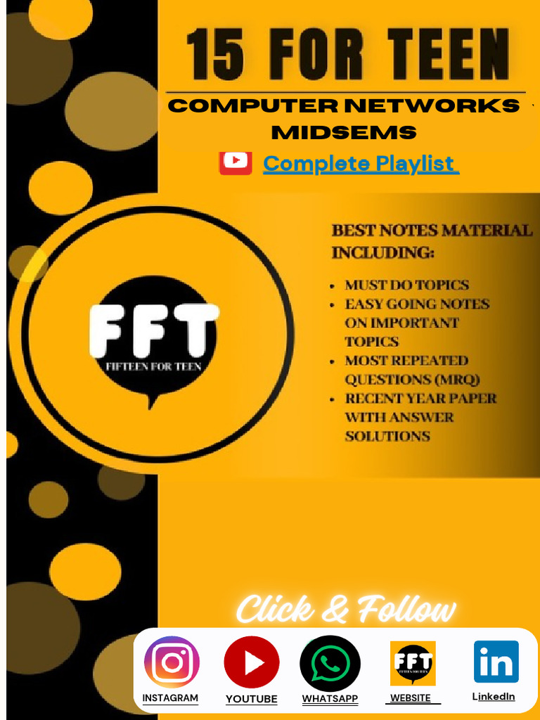 Computer Networks-Midsems Sem-4 | PDF