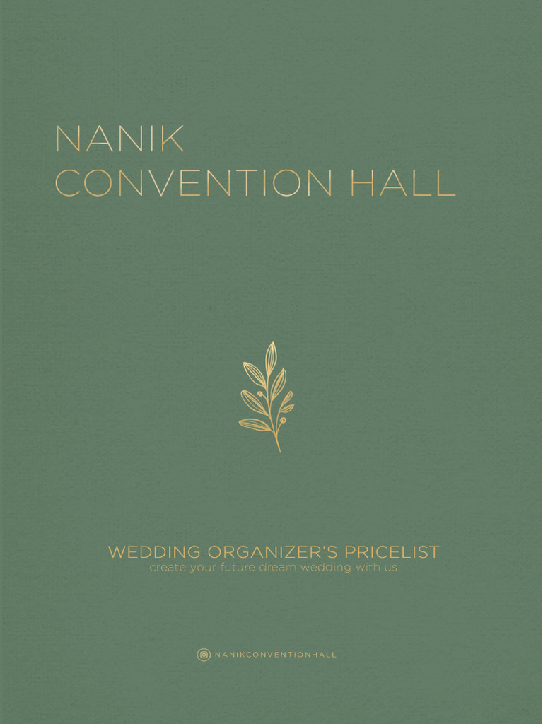 Pricelist Nanik Convention Hall | PDF