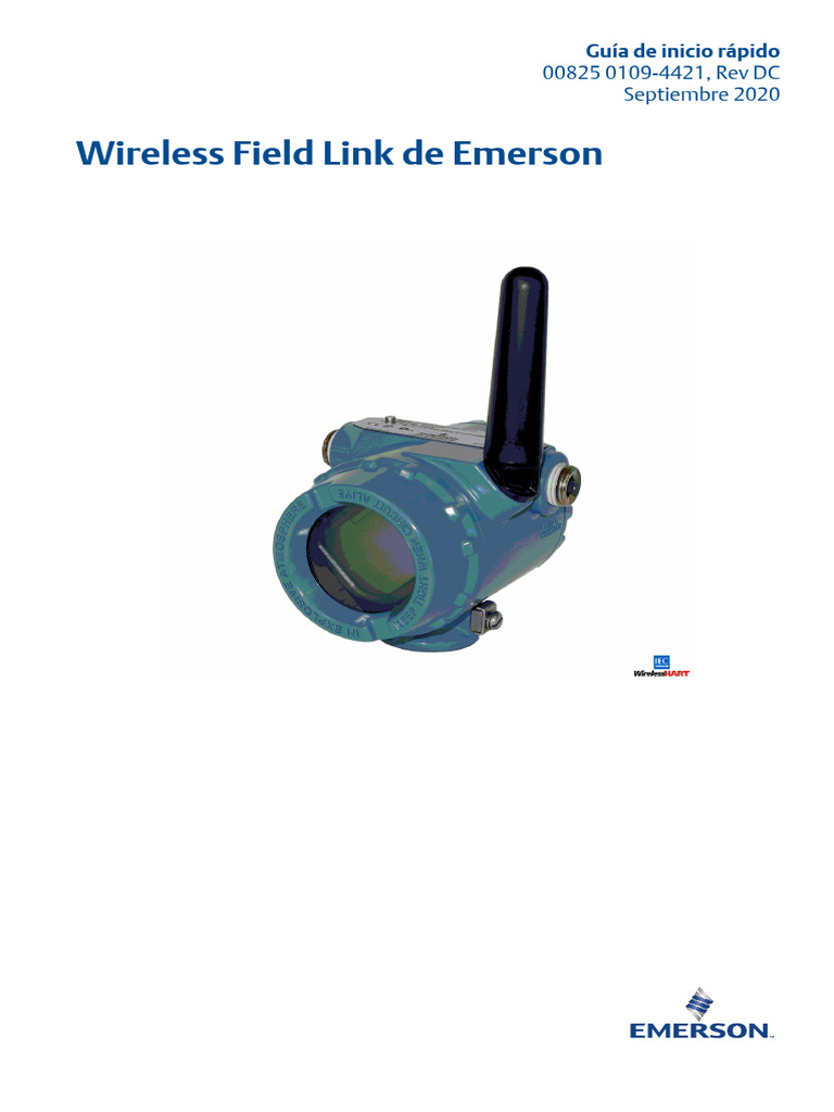 Guía de Inicio Rápido Wireless Field Link de Emerson Es Es 78358 | PDF ...