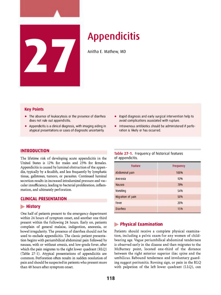 Appendicitis | PDF