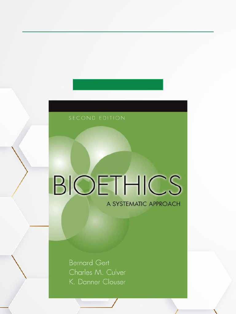 Bioethics A Return To Fundamentals - 2nd Edition Accessible DOCX ...