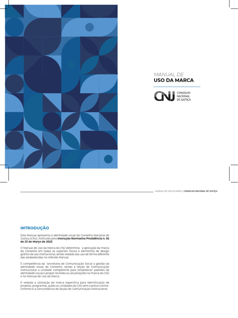 Manual Da Marca - CNJ | PDF | Marca | Modelo de cores RGB