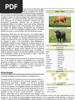 Bos Primigenius Primigenius | PDF | Bóvidos | Animales domesticados