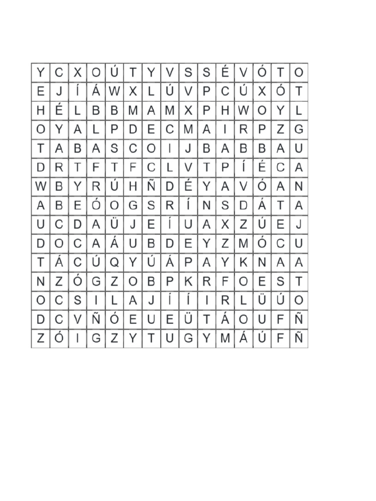 Sopa de Letras de México para Imprimir | PDF