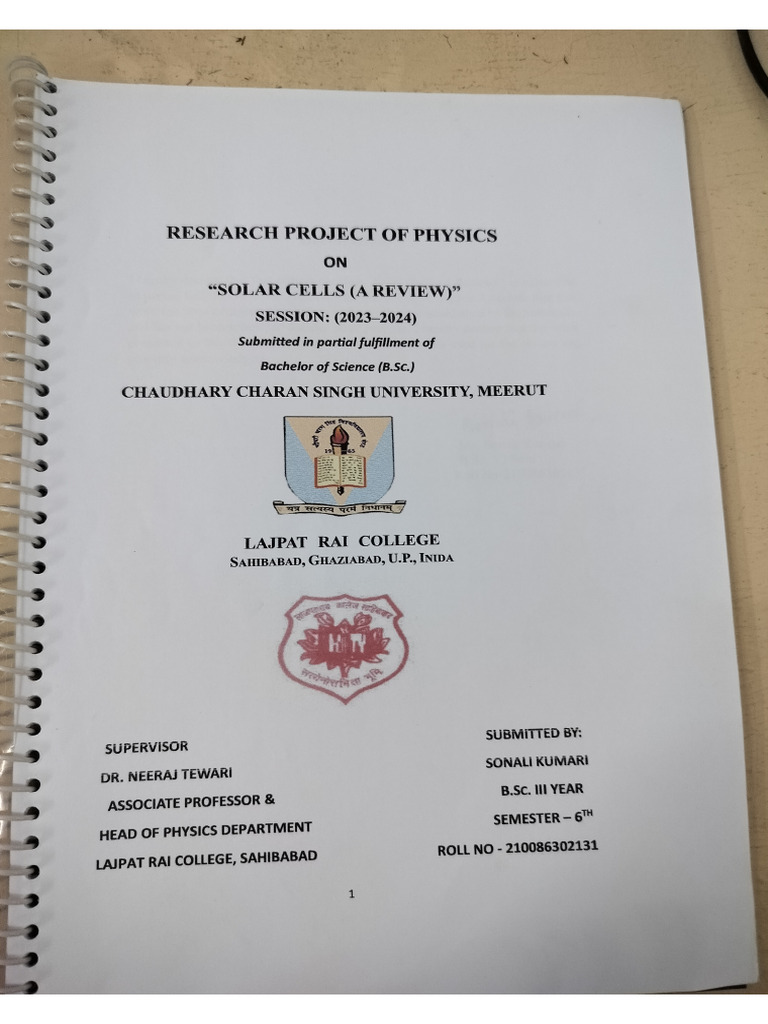 Physics Project | PDF