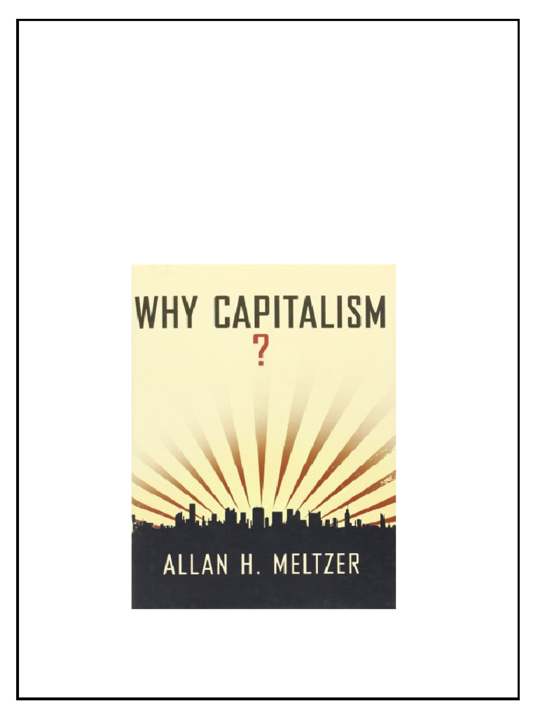 Why Capitalism 1st Edition Meltzer Allan H Download | PDF | Capitalism ...