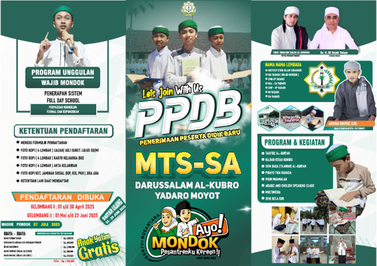 Brosur Mts Yadaroo | PDF