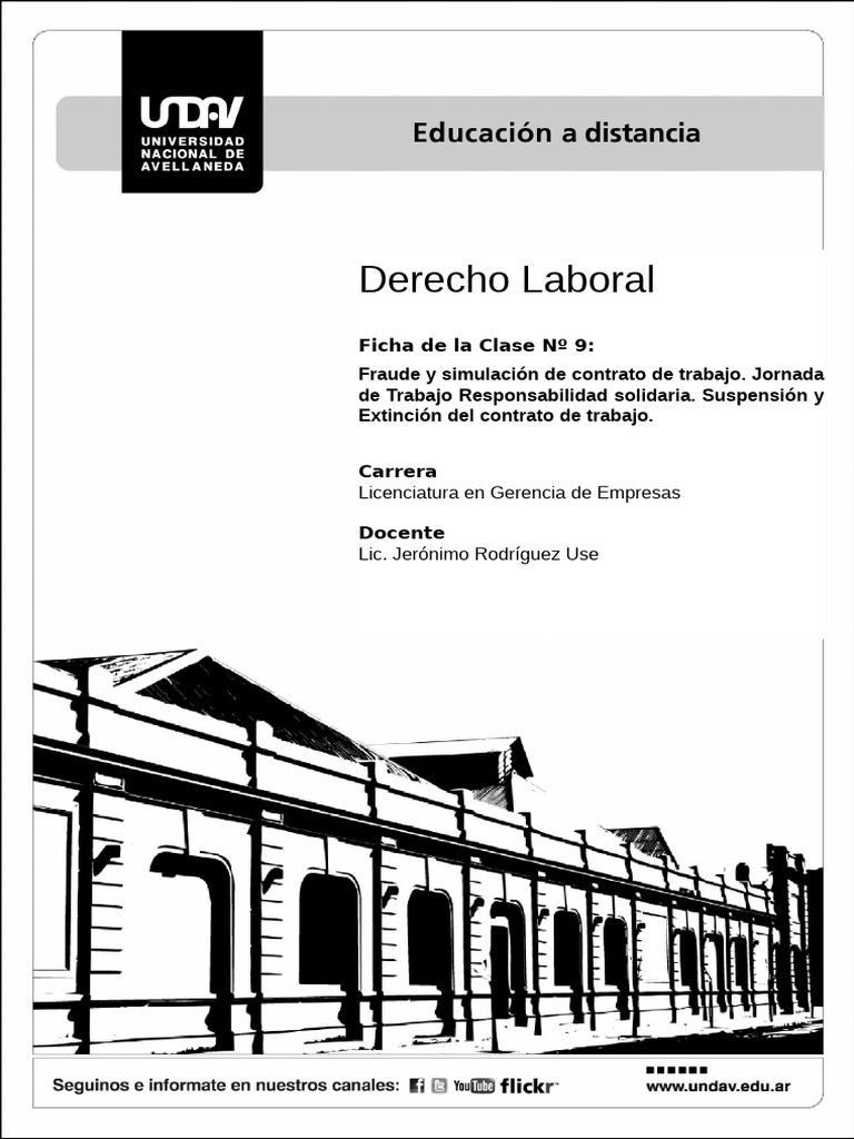 Ficha 9: Clase Teorica Derecho Laboral | PDF | Derecho laboral | Salario