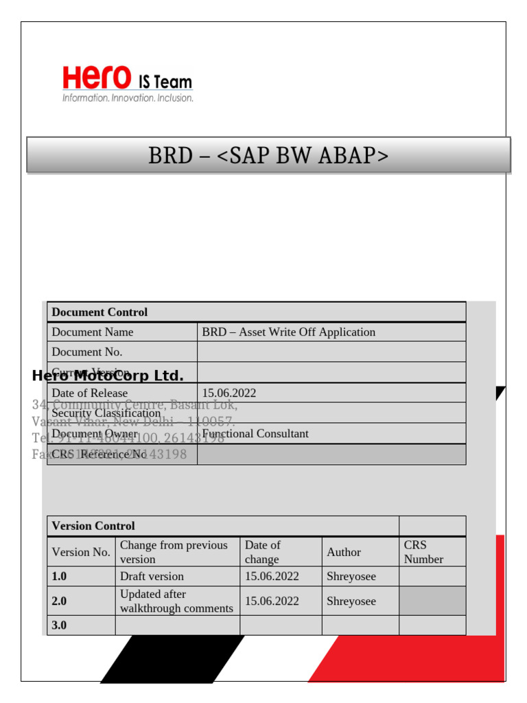 Asset Write Off Application Overview | PDF | Information Technology ...