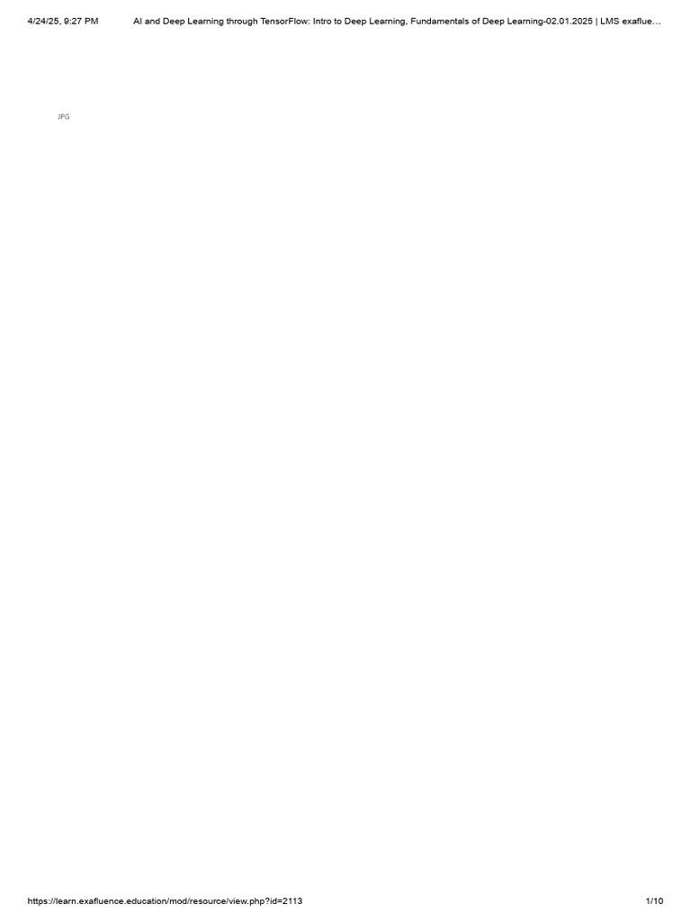 Ai And Deep Learning Through Tensorflow Intro To Deep Learning