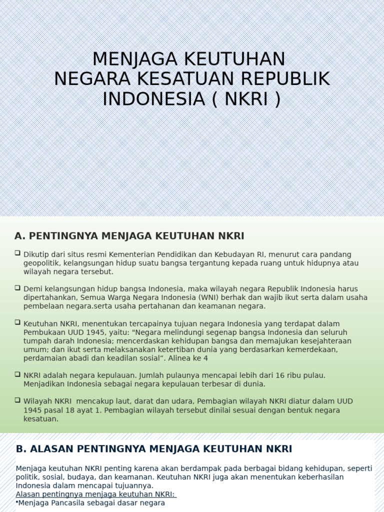 Menjaga Keutuhan NKRI dari Pengaruh Asing | PDF