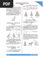 Cone - Áreas, Volume, Seção Meridiana e Cone Equilátero | PDF ...