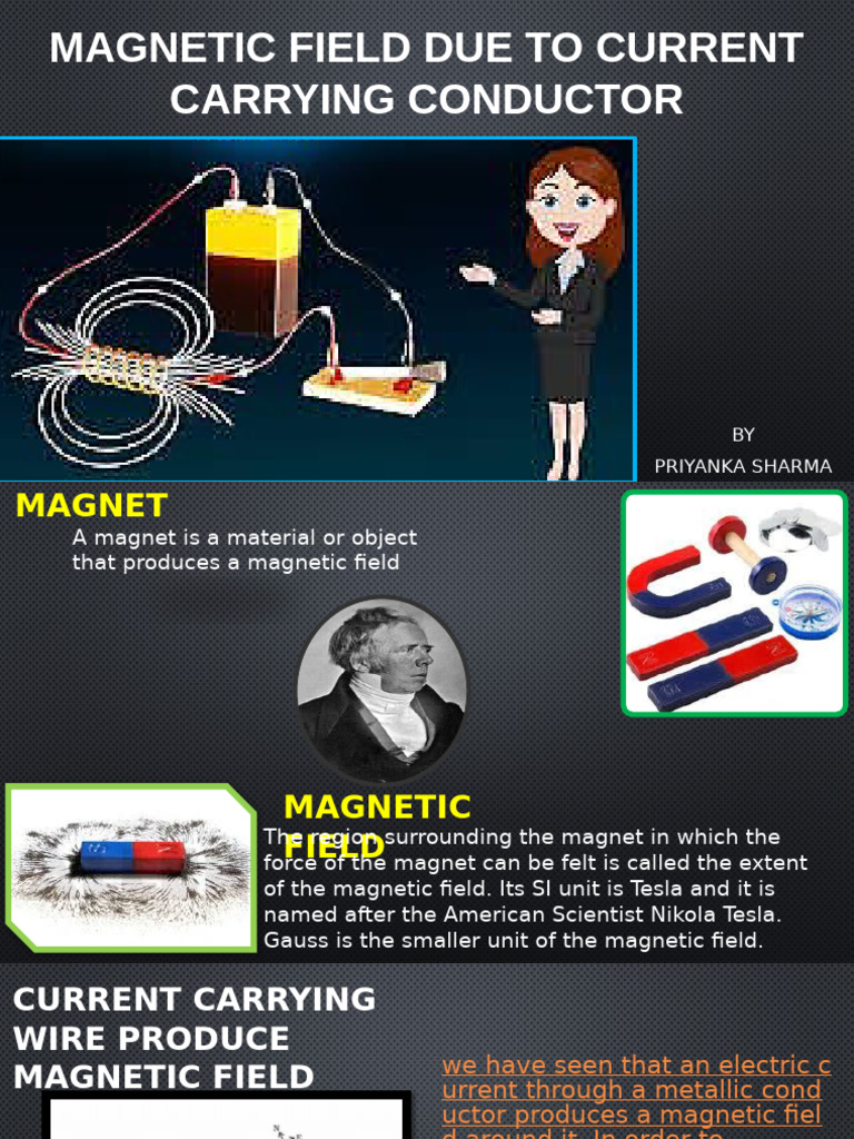 Magnetic FIELD Due To Current Through A Straight | PDF | Magnetic Field ...