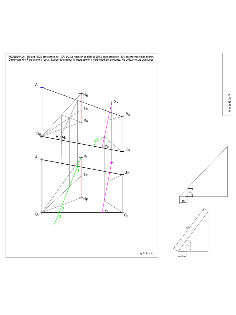 Intersec. Recta Plano Uni 2024 II (2) Model | PDF