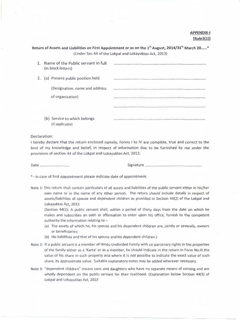 Assessts Declaration Form | PDF | Banks | Financial Services