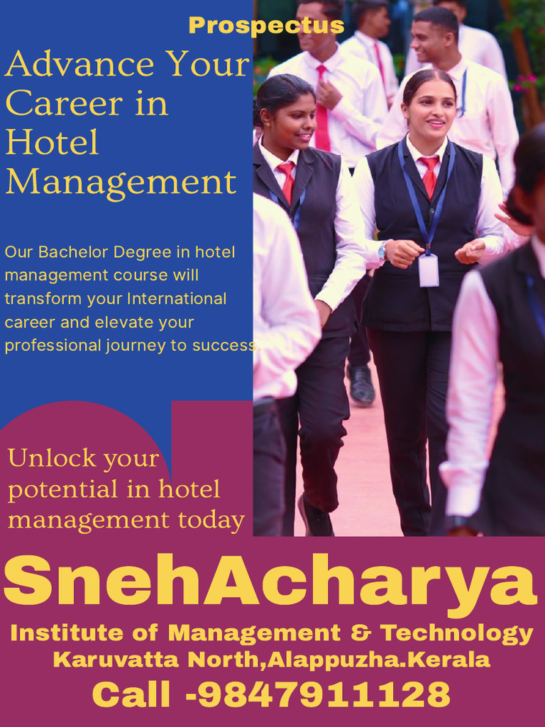 Hotel Management Course at Snehacharya | PDF