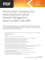 Nokia Advanced Optical Network Management NFM T Sample Course Document ...