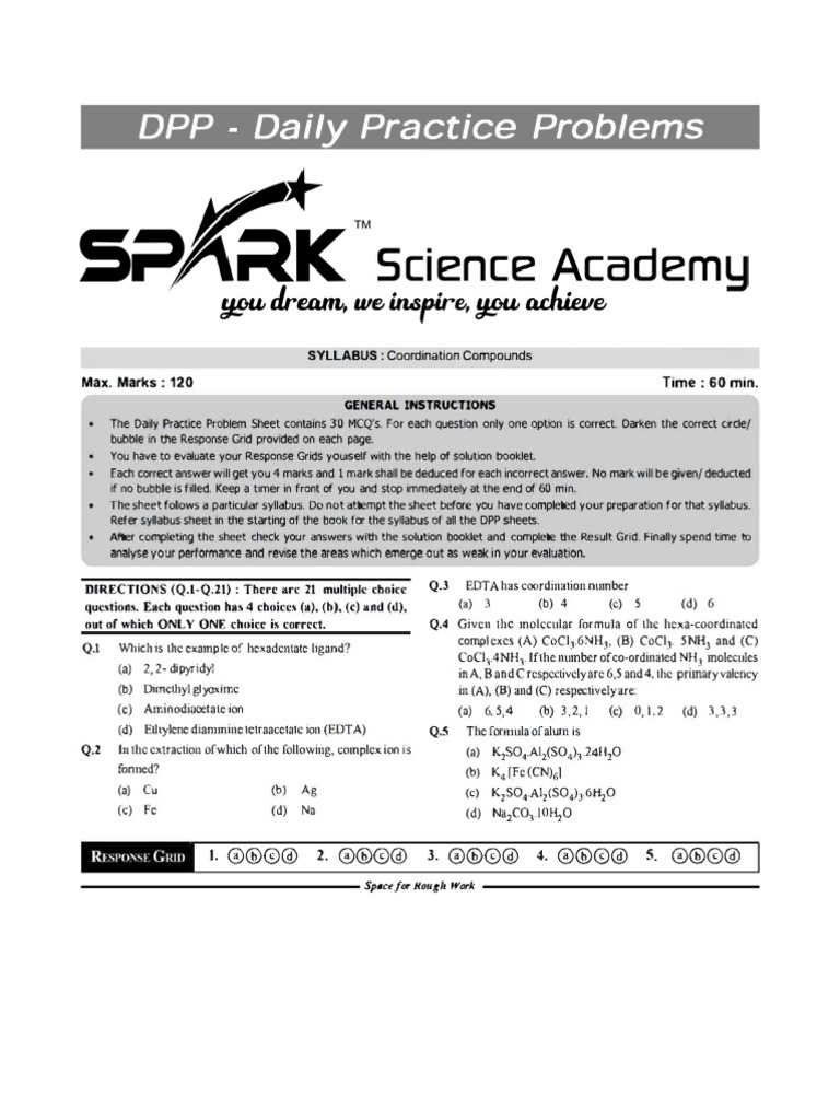 Co-Ordination Compound DPP | PDF