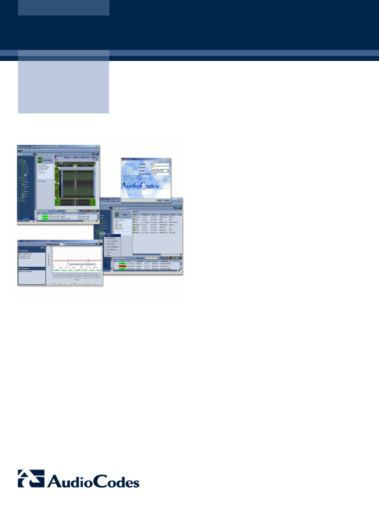AudioCodes EMS for Mediant Gateways | PDF | Voice Over Ip | Computer ...