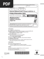 Edexcel GCSE Maths Paper 1 Higher 2025 | PDF | Area
