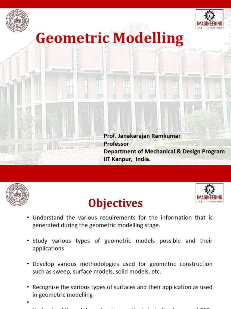 Lecture 4 Geometric Modelling | PDF | Geometry | Computer Aided Design