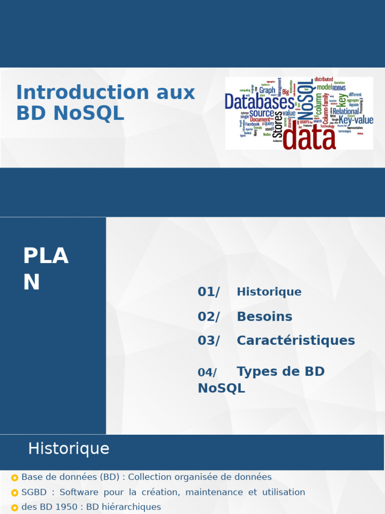01-Intro_NOSQL_ | PDF | NoSQL | Base de données relationnelle