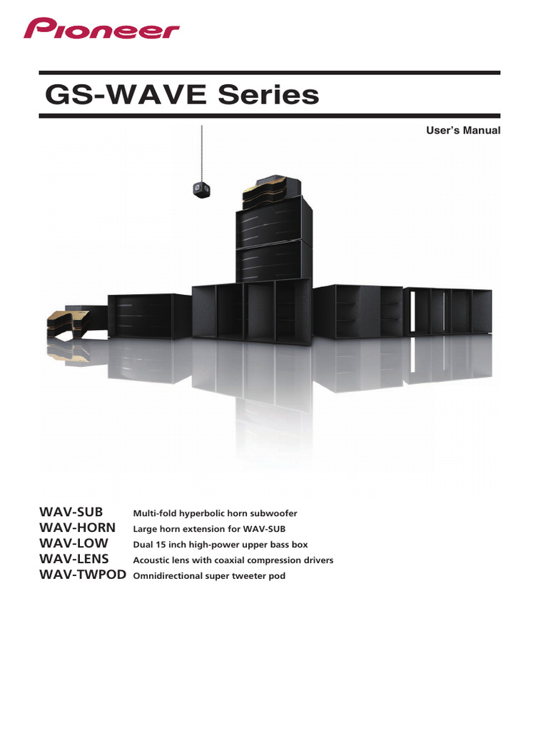 Pioneer Usersmanual GS-WAVE-5 | PDF | Loudspeaker | Amplifier