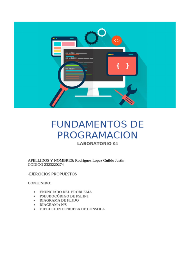 Fund de Prog-01l-Sesión-04-90g-Rodriguez Lopez Guildo Justin | PDF